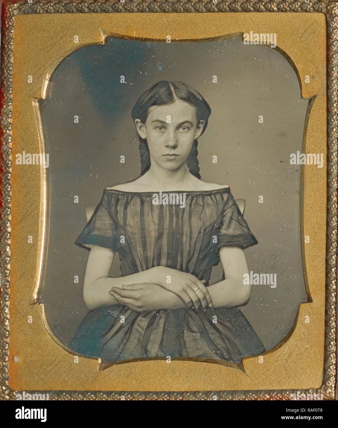 Portrait of a Seated Girl, American, about 1850, Daguerreotype ...