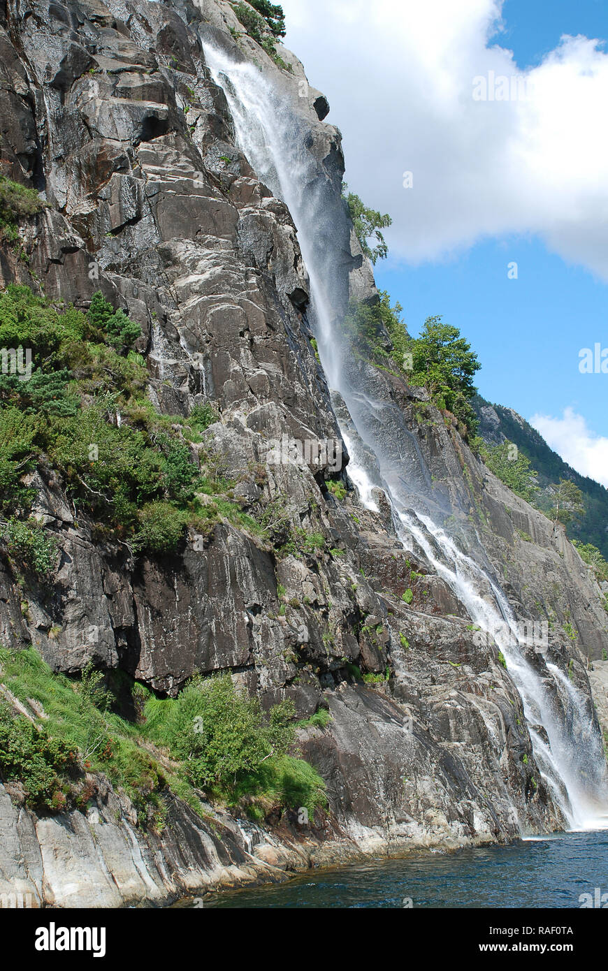 Norwegian fjords waterfalls hi-res stock photography and images - Alamy