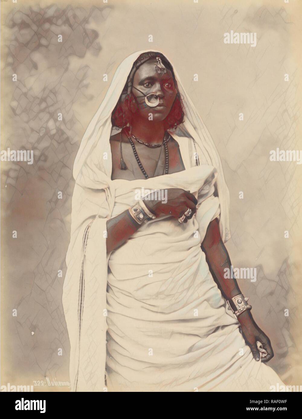 Nubian Woman, Pascal Sébah (Turkish, 1823 - 1886), Jean Pascal Sébah ...