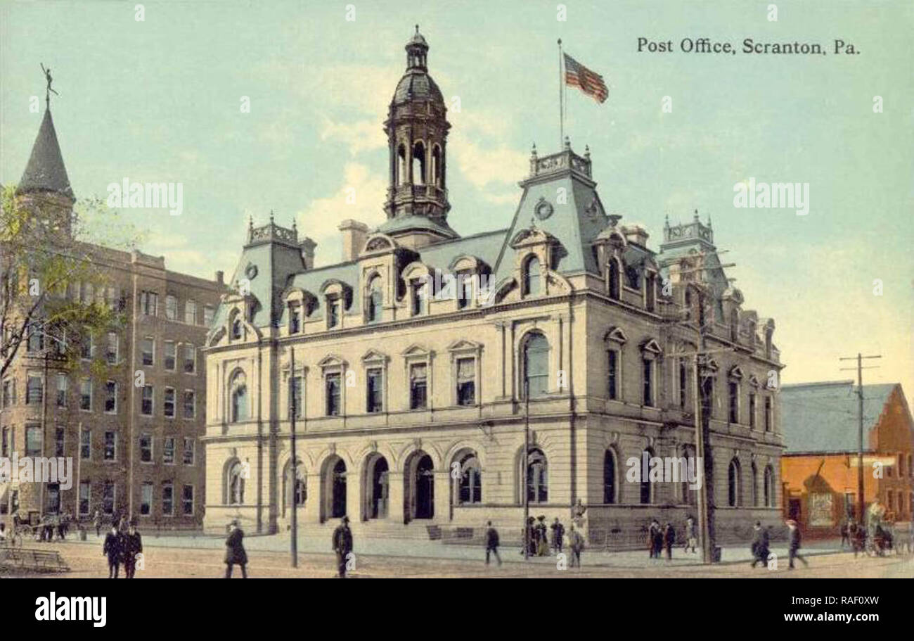 Old post office in 1911 Stock Photo - Alamy
