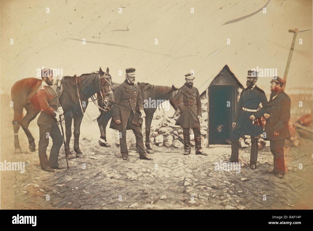 Major General Garrett & Officers of his staff, Roger Fenton (English ...