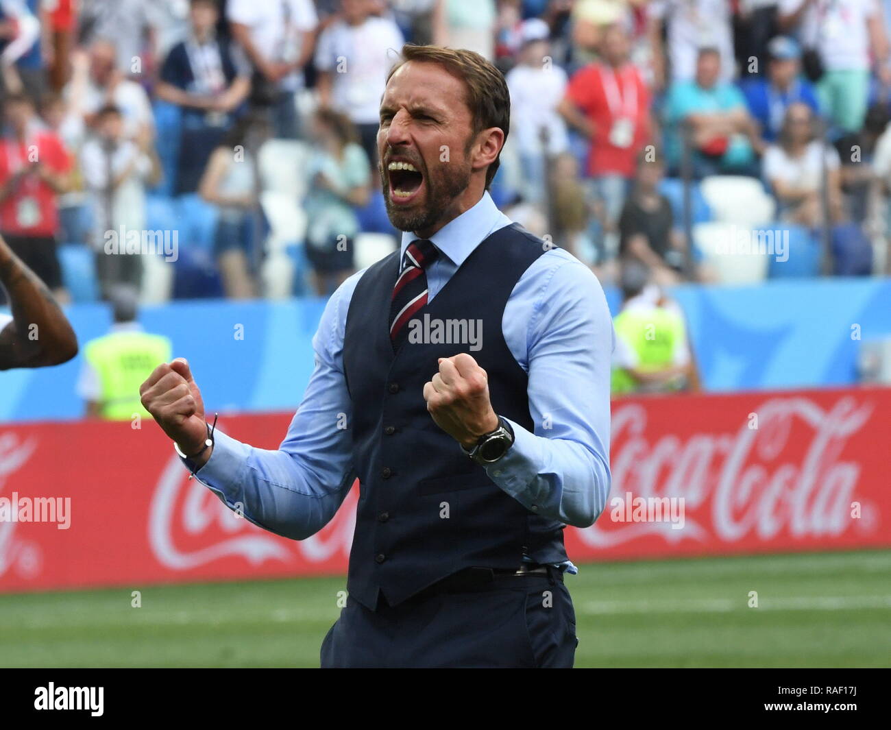 England vs Panama Southgate celebrates Picture Jeremy Selwyn Stock ...