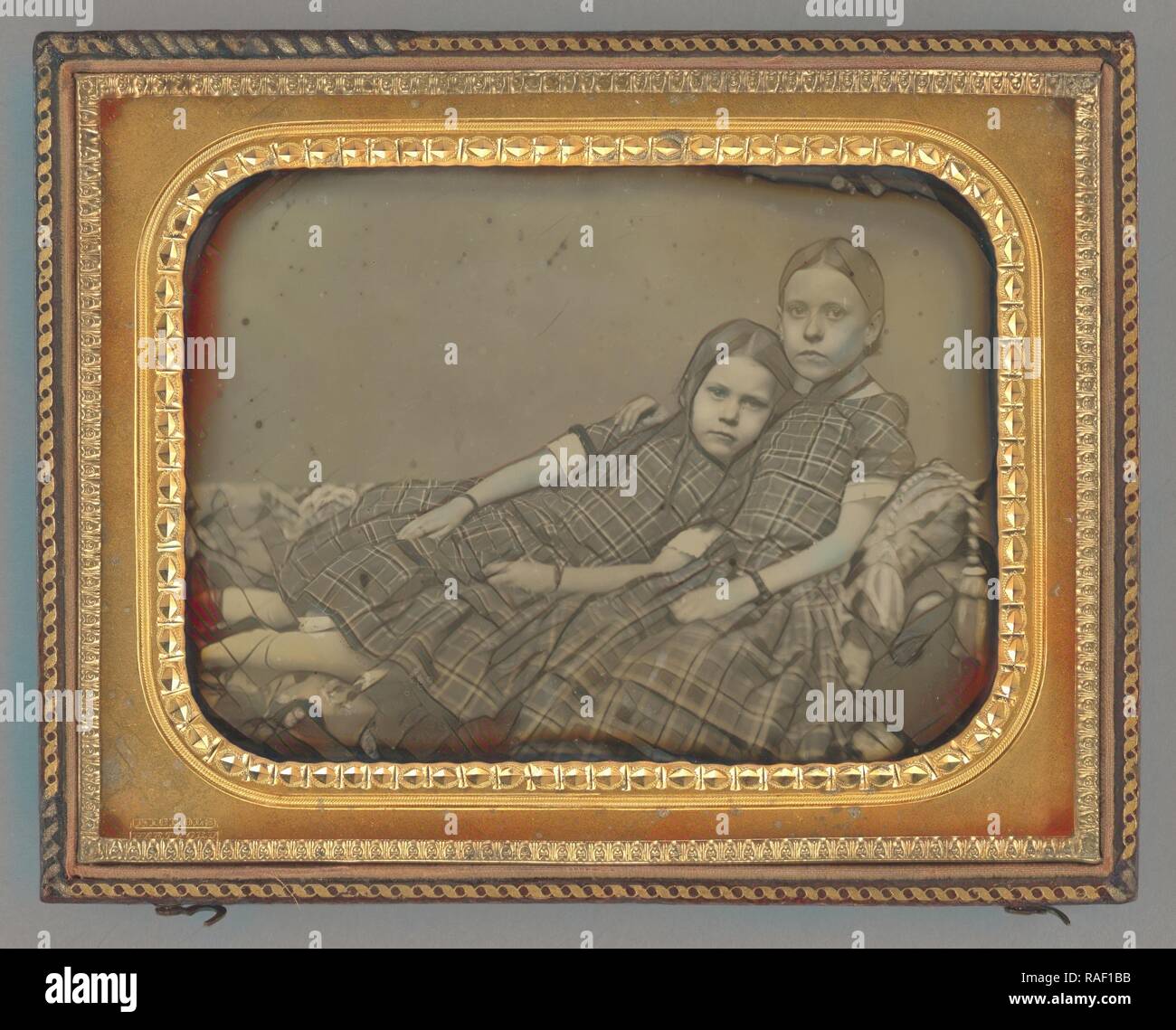 Two Girls Reclining on a Chaise Lounge, Sheldon K. Nichols (American ...