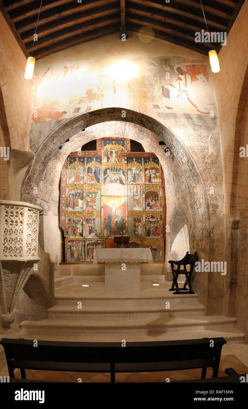 The Romanesque Ermita de la Virgen del Castillo (Castle Virgin Church ...