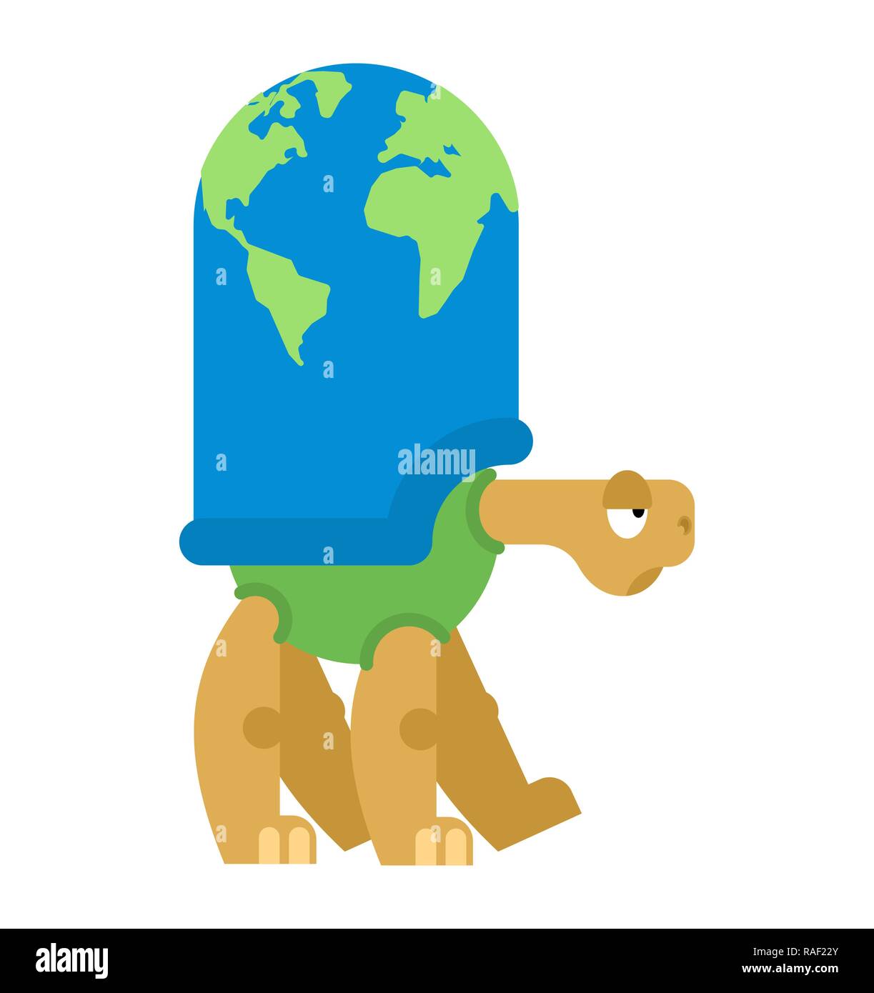 Turtle shell earth. Amphibian map of planet shell Stock Vector Image ...