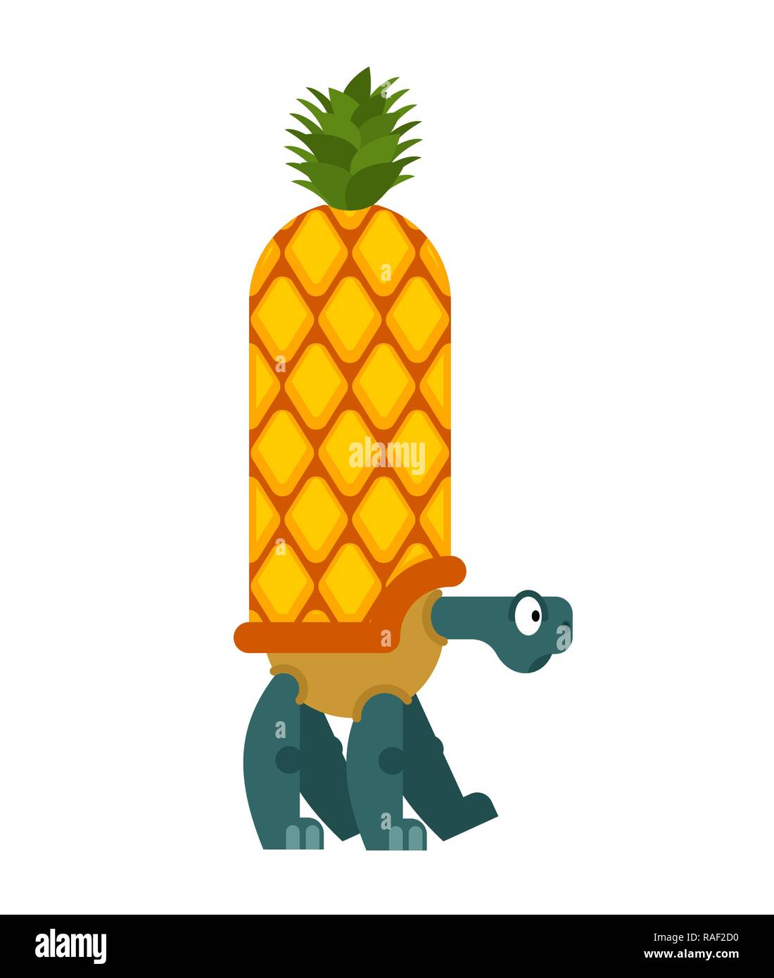 Turtle Pineapple. tortoiseshell in shape of ananas. tropical Fruit ...