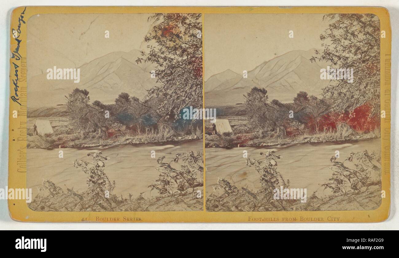 Foot-hills from Boulder City. Colorado, Joseph Collier (American, born Scotland, 1836 - 1910 ...
