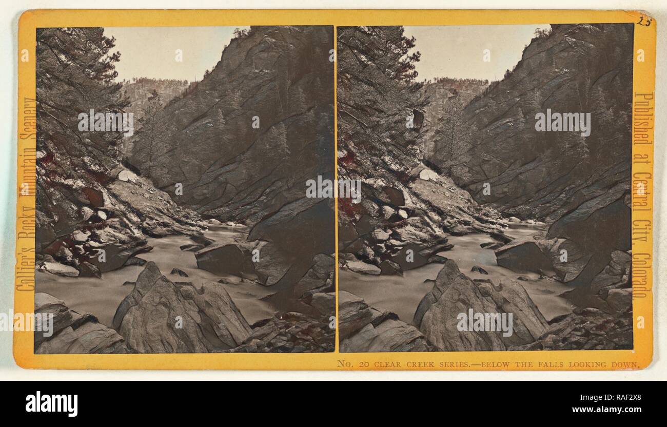 Below The Falls Looking Down. Clear Creek, Colorado, Joseph Collier ...