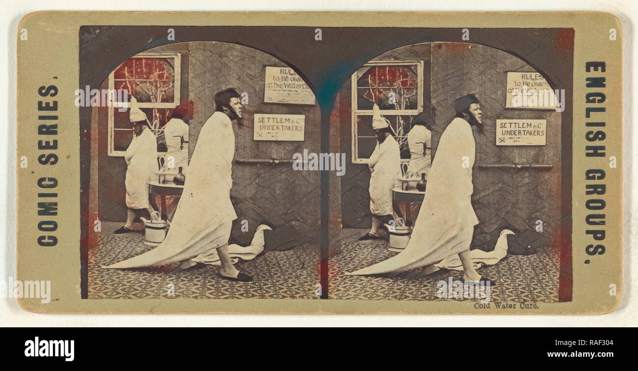Cold Water Cure. Comic Series. English Groups, British, 1870s, Albumen ...