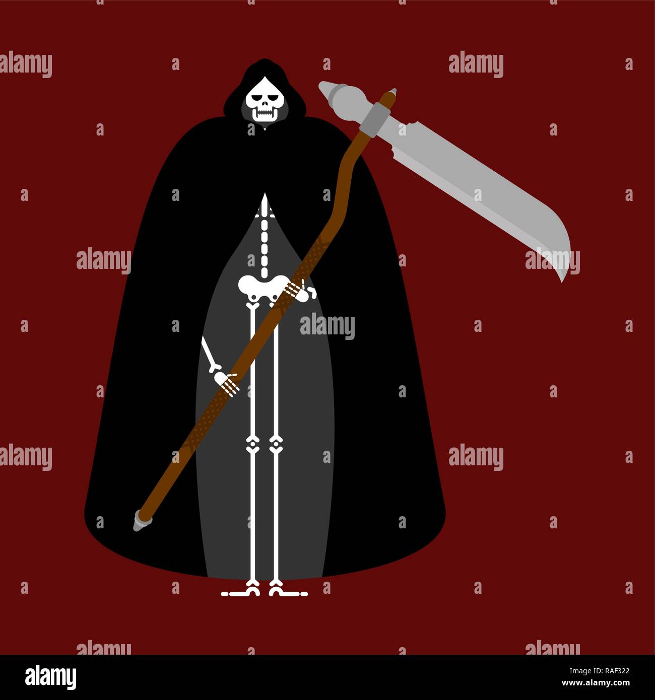 Scary ghost figure robe Stock Vector Images - Alamy
