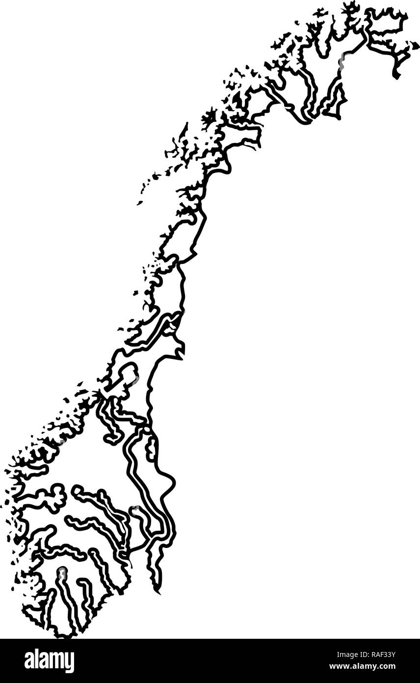 Map Norway High Resolution Stock Photography and Images - Alamy