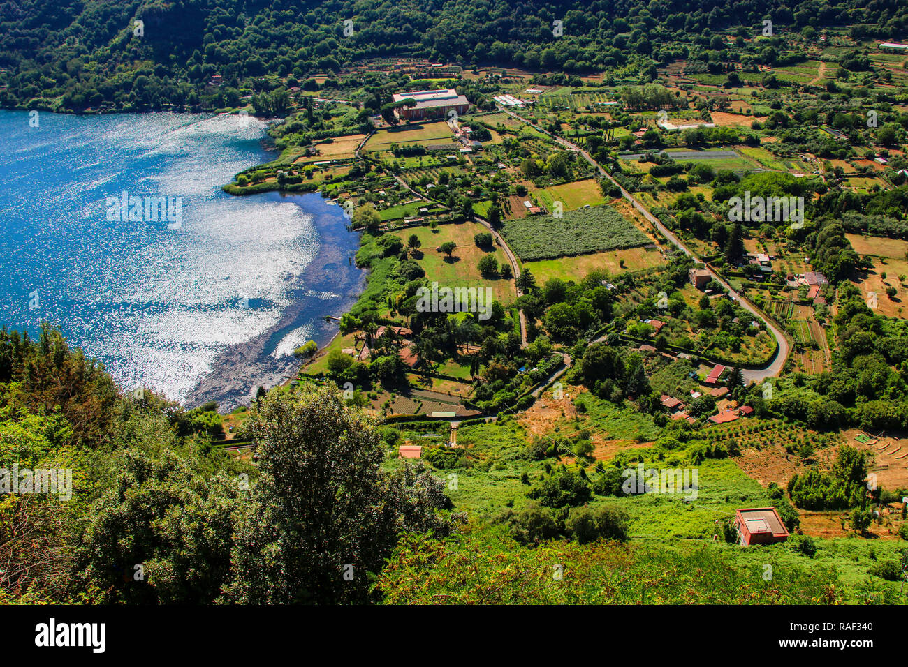 Lake nemi italian mountain landscape hi-res stock photography and ...