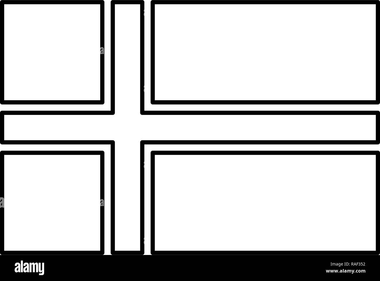 Norway flag Black and White Stock Photos & Images - Alamy