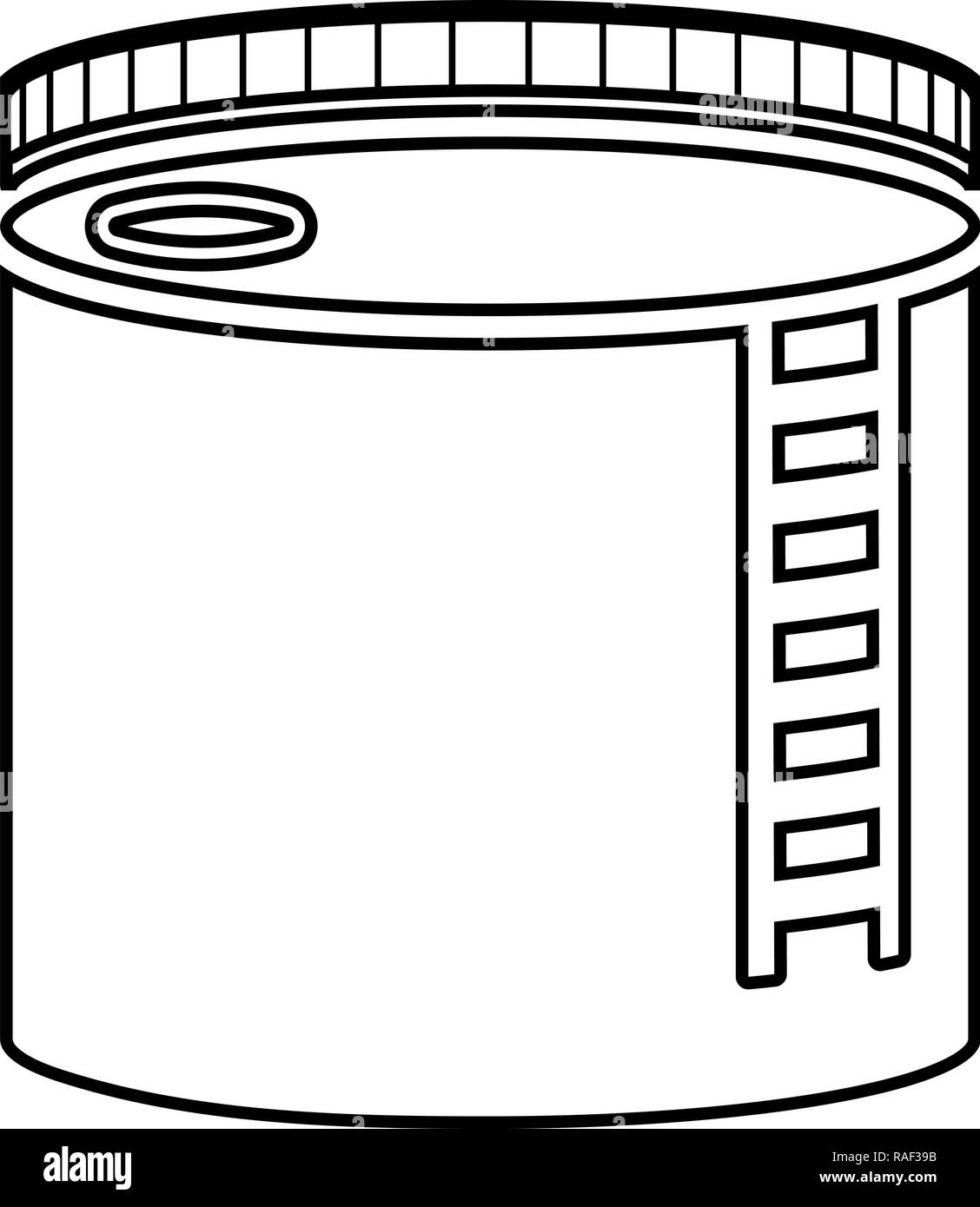 Tank with oil Oil storage tank Heating oil icon black color vector I ...