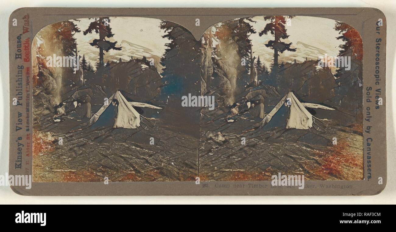 Camp near Timber Line, Mt. Baker, Washington, Darius Kinsey (American ...