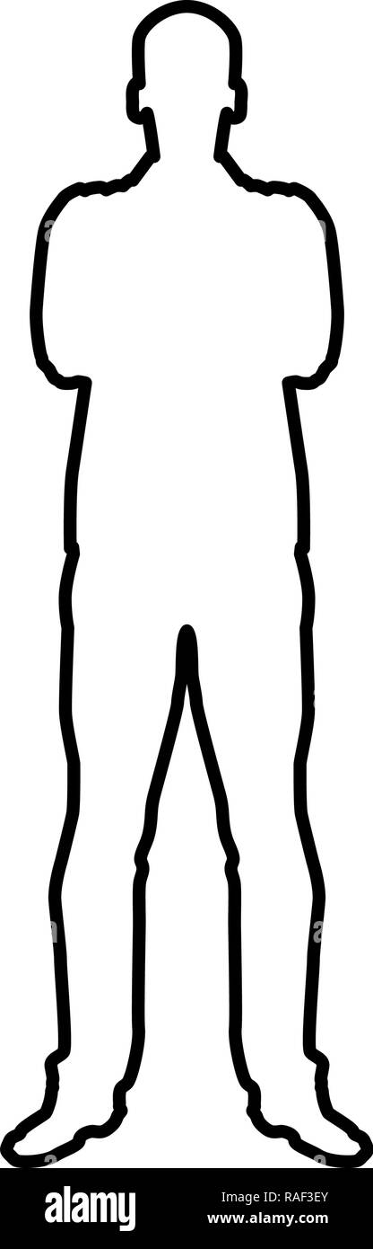 Man arms folded silhouette hi-res stock photography and images - Alamy