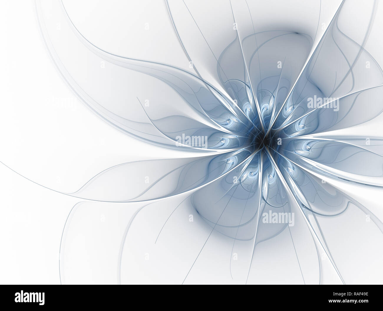 Beautiful fractal flower. Computer generated graphics. Abstract floral ...