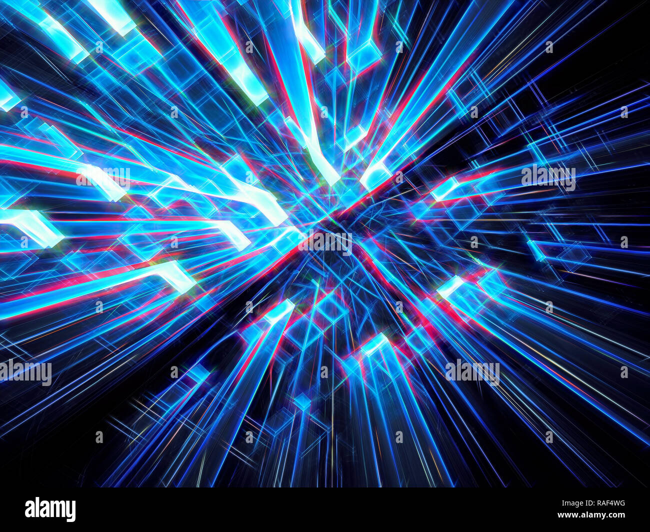 Abstract technology background with perspective - digitally gen Stock ...