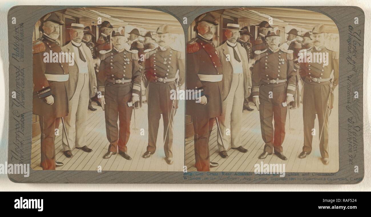 Brig. Gen Grant, Rear Admirals Sigsbee and Coghlan and Commander ...