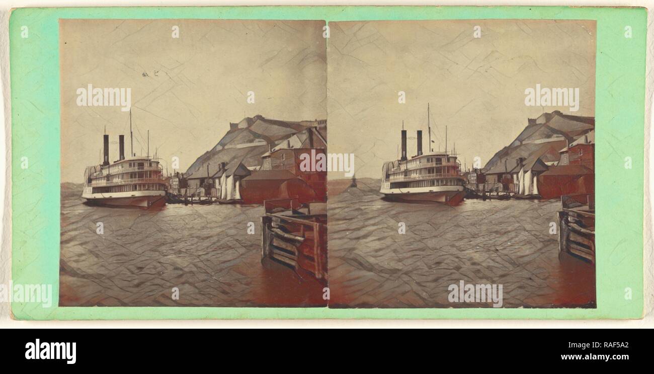 Quebec. Steamboat Quebec, L.P. Vallée (Canadian, 1837 - 1905, active ...