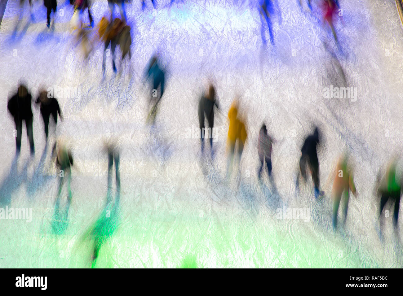 Ice Skating rink, skating, ice skating, on the move Stock Photo - Alamy