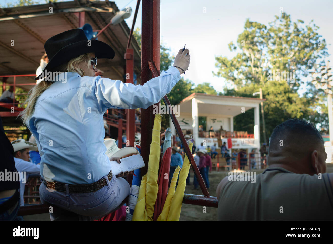 Cuban cowboy at a Rodeo in Santa Clara Stock Photo - Alamy