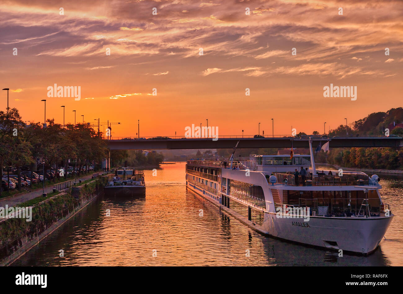 Passau, Germany Sunset Stock Photo - Alamy