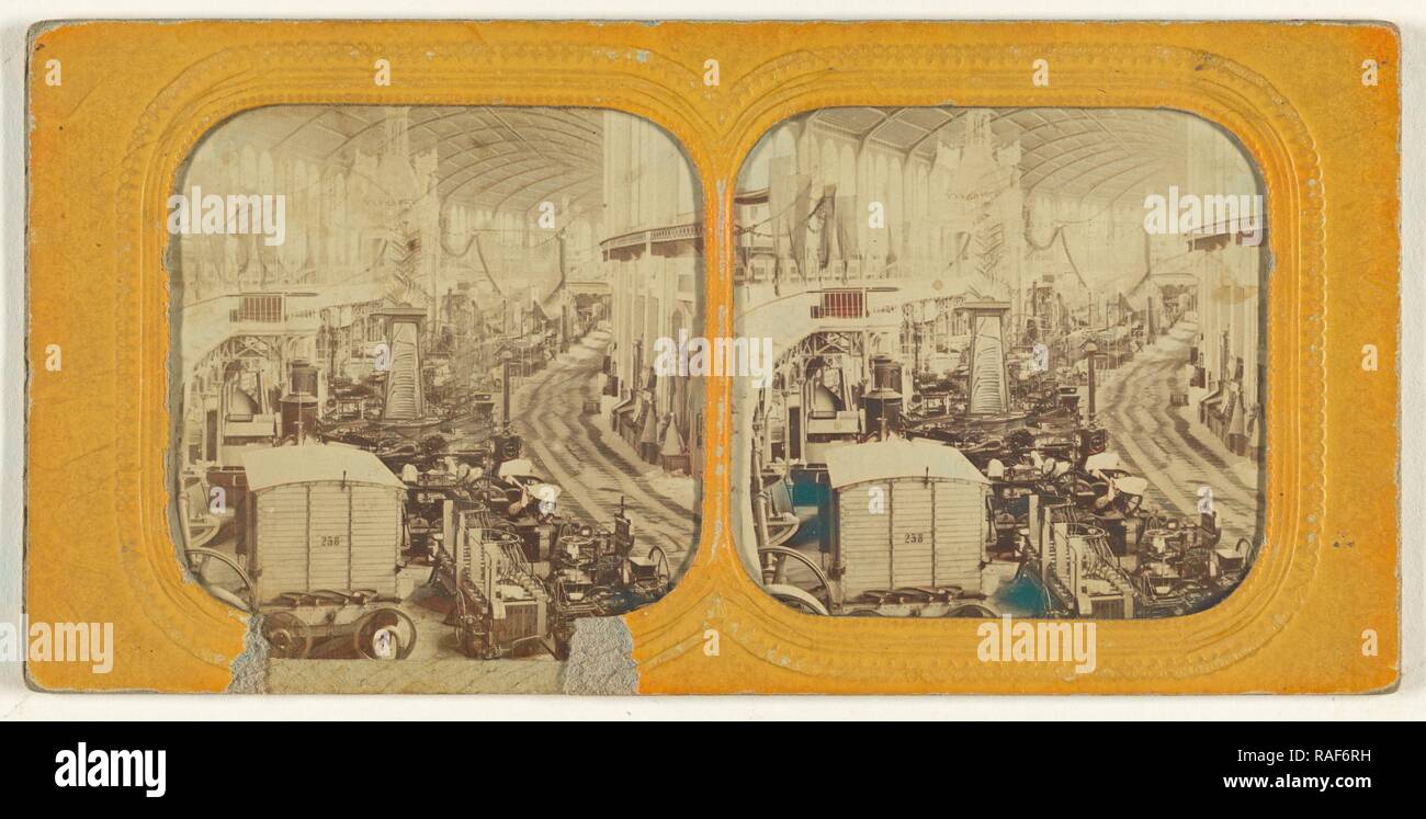 Vienna Exposition, about 1865, Hand-colored Albumen silver print ...