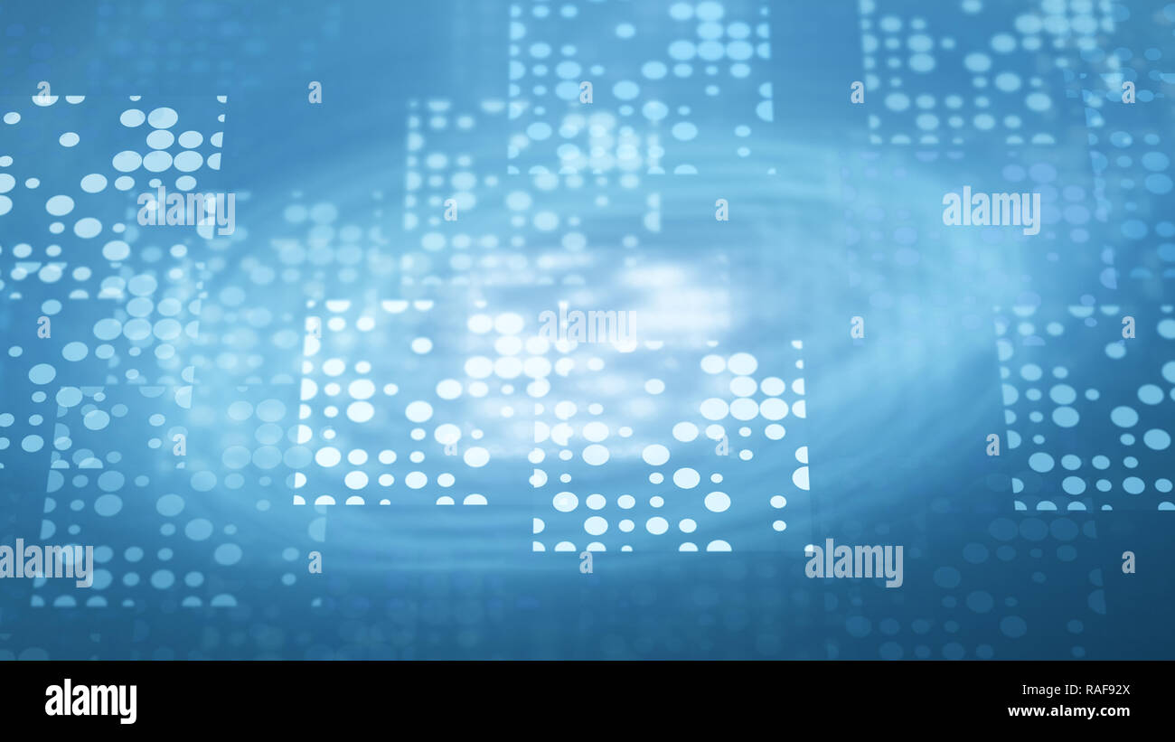 Blue business network template, computer generated abstract background, 3D rendering Stock Photo ...