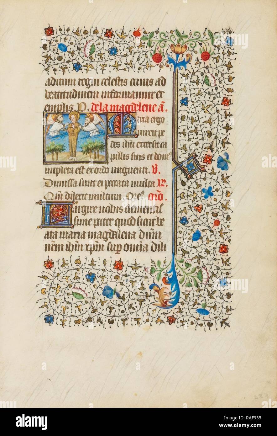 Mary Magdalene Borne Aloft to Heaven by Angels, Workshop of the Bedford ...