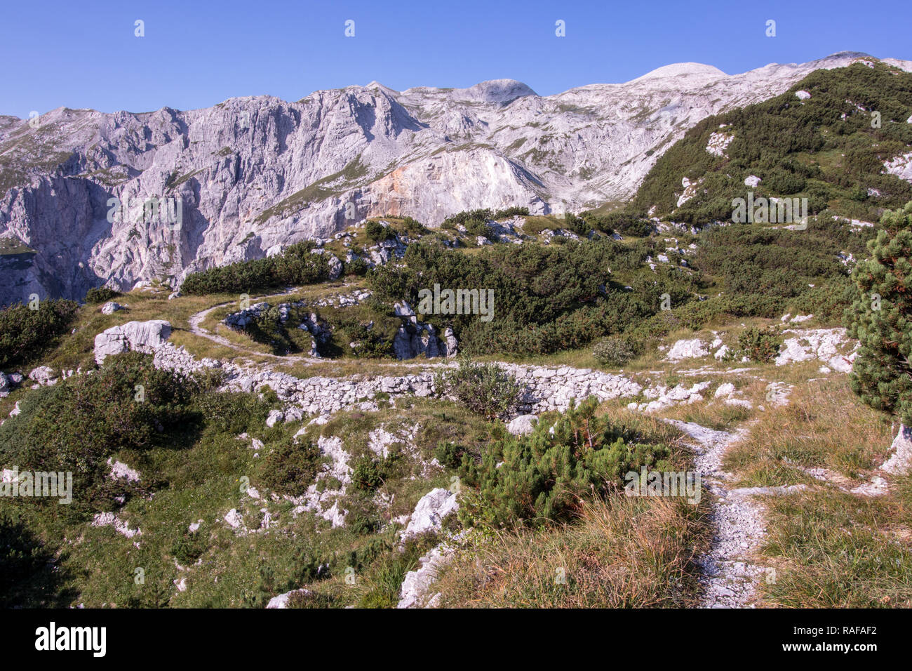 wide mountain path from 1 world war Stock Photo - Alamy