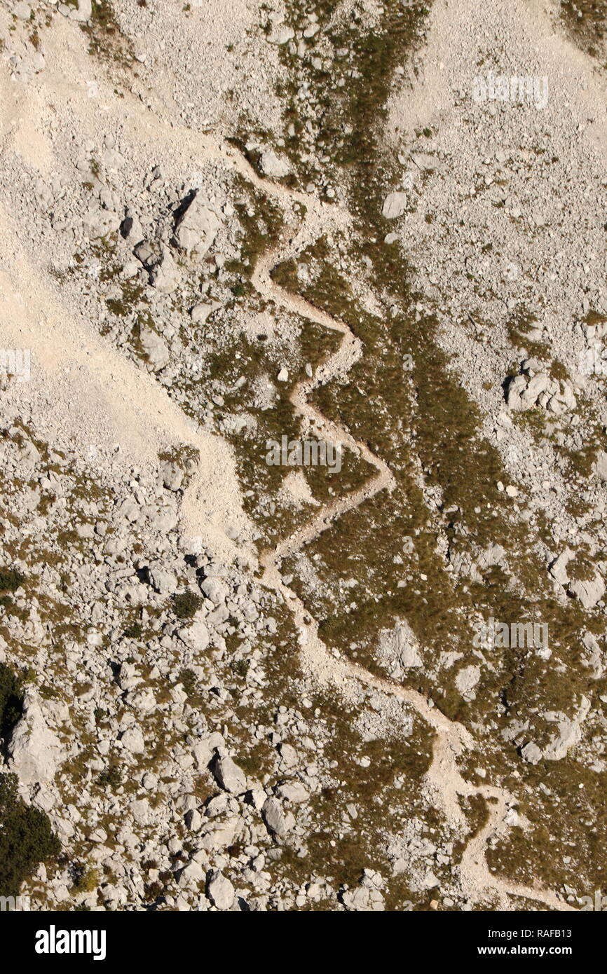 Zigzag mountain path hi-res stock photography and images - Alamy