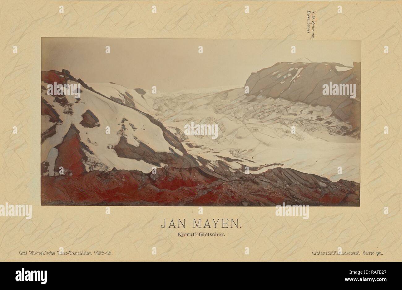 Jan Mayen, Kjerulf-Gletscher, (Linienschiffs-Lieutenant) Richard Basso ...