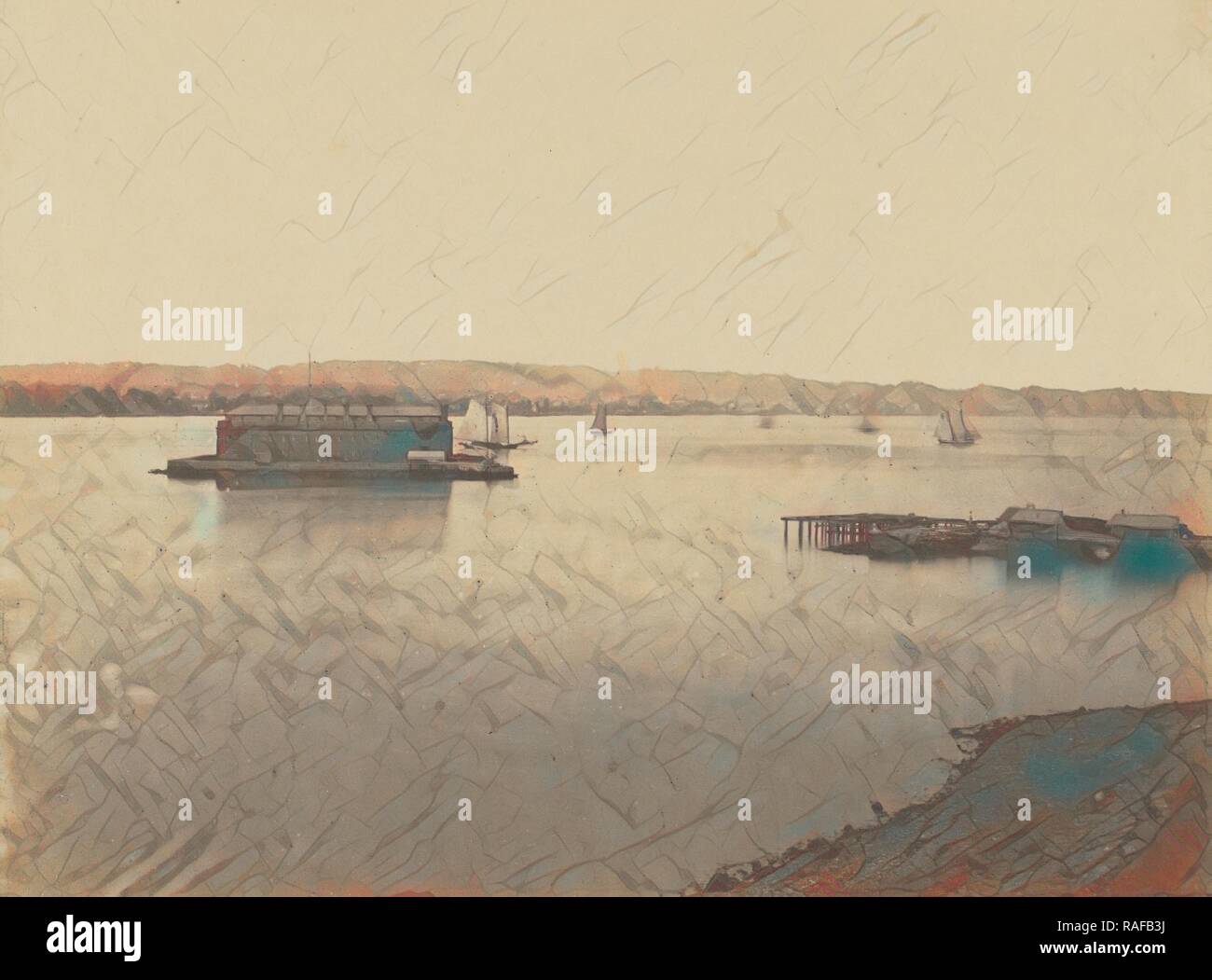 Fort Hamilton and Long Island, Attributed to Silas A. Holmes (American ...