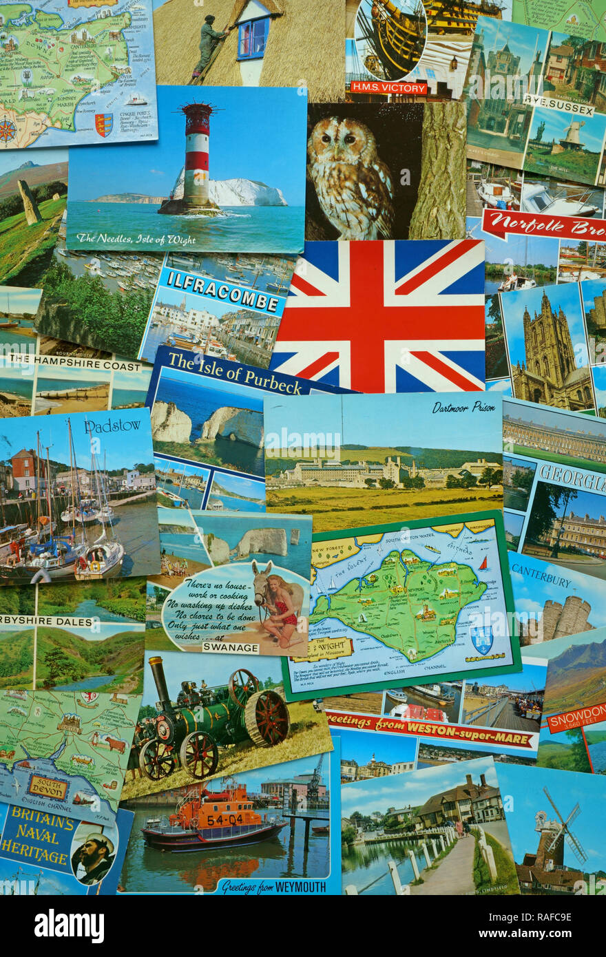 British postcards hi-res stock photography and images - Alamy