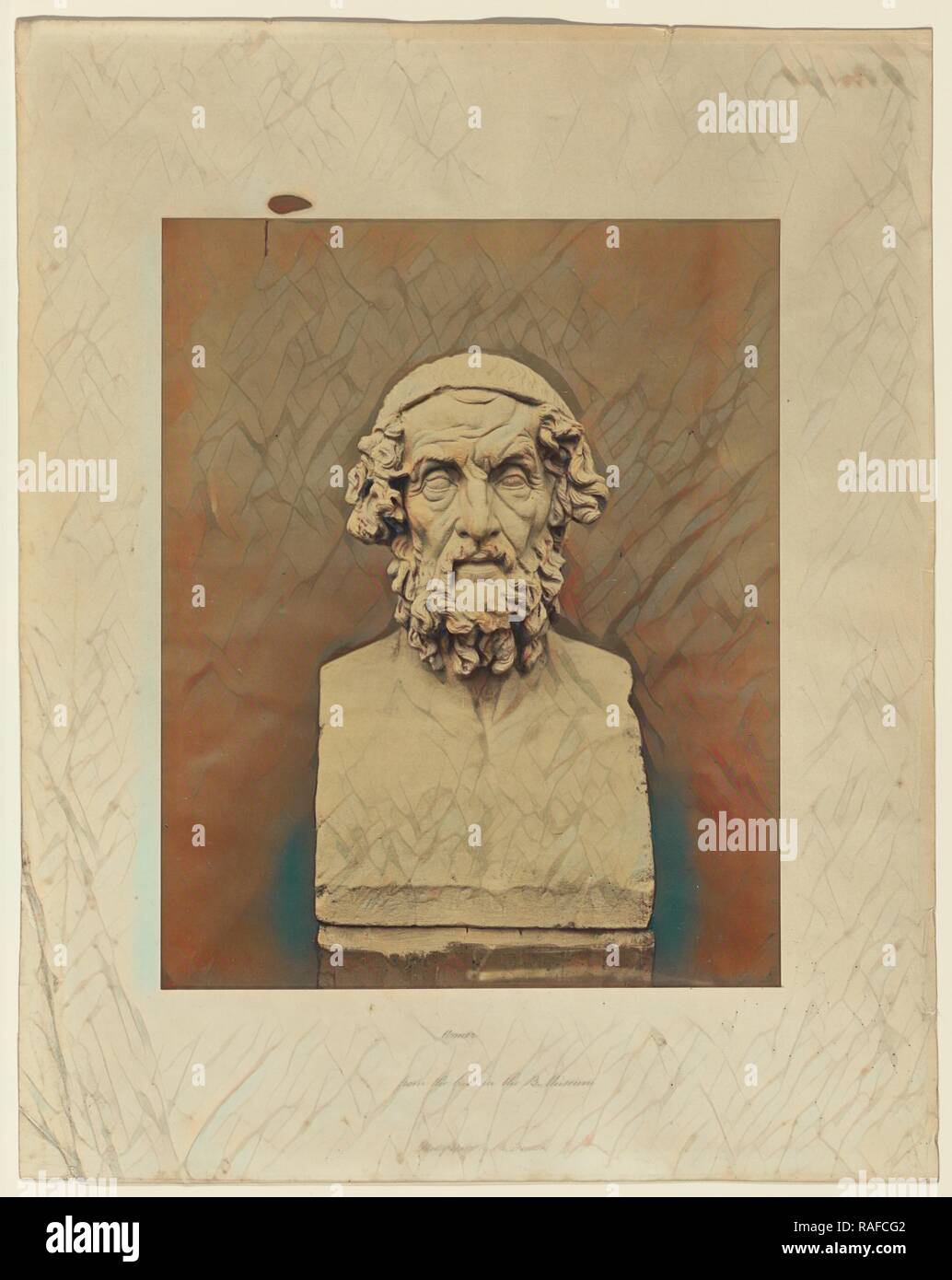 Homer, from the bust in the British Museum, Roger Fenton (English, 1819 ...