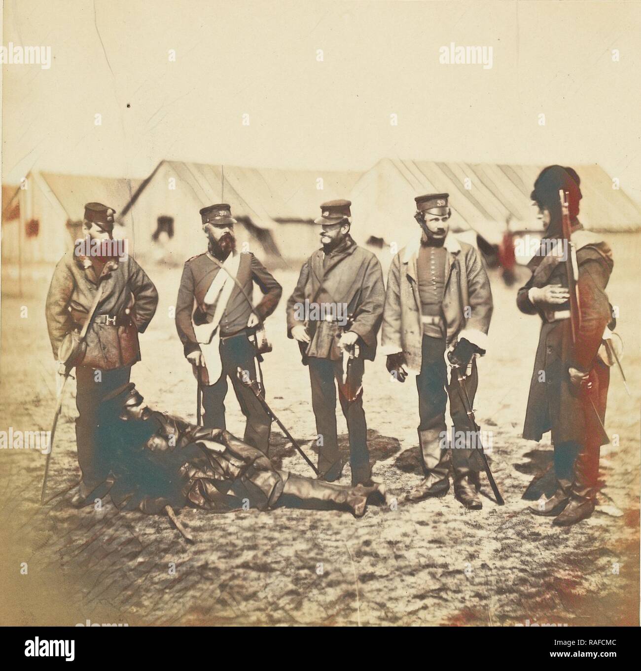 Lt. Col. Munro & Officers of the 39th Regiment, Roger Fenton (English ...