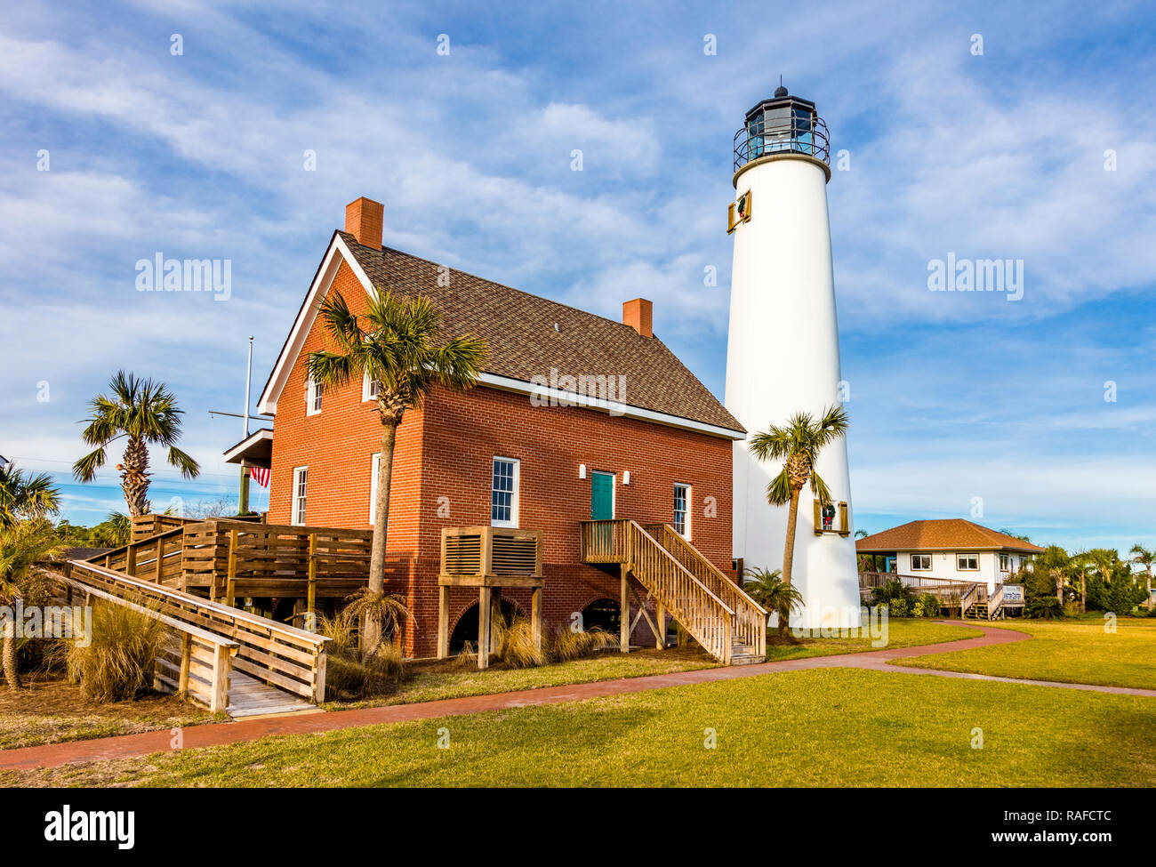 St. George Island Lighthouse Museum & Gift Shop on St George Island in ...