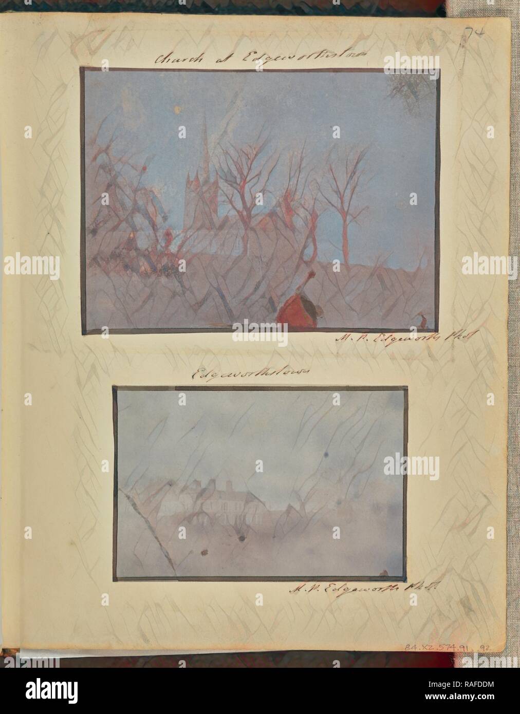 The Church at Edgeworthstown, Michael Pakenham Edgeworth (British, 1812 ...