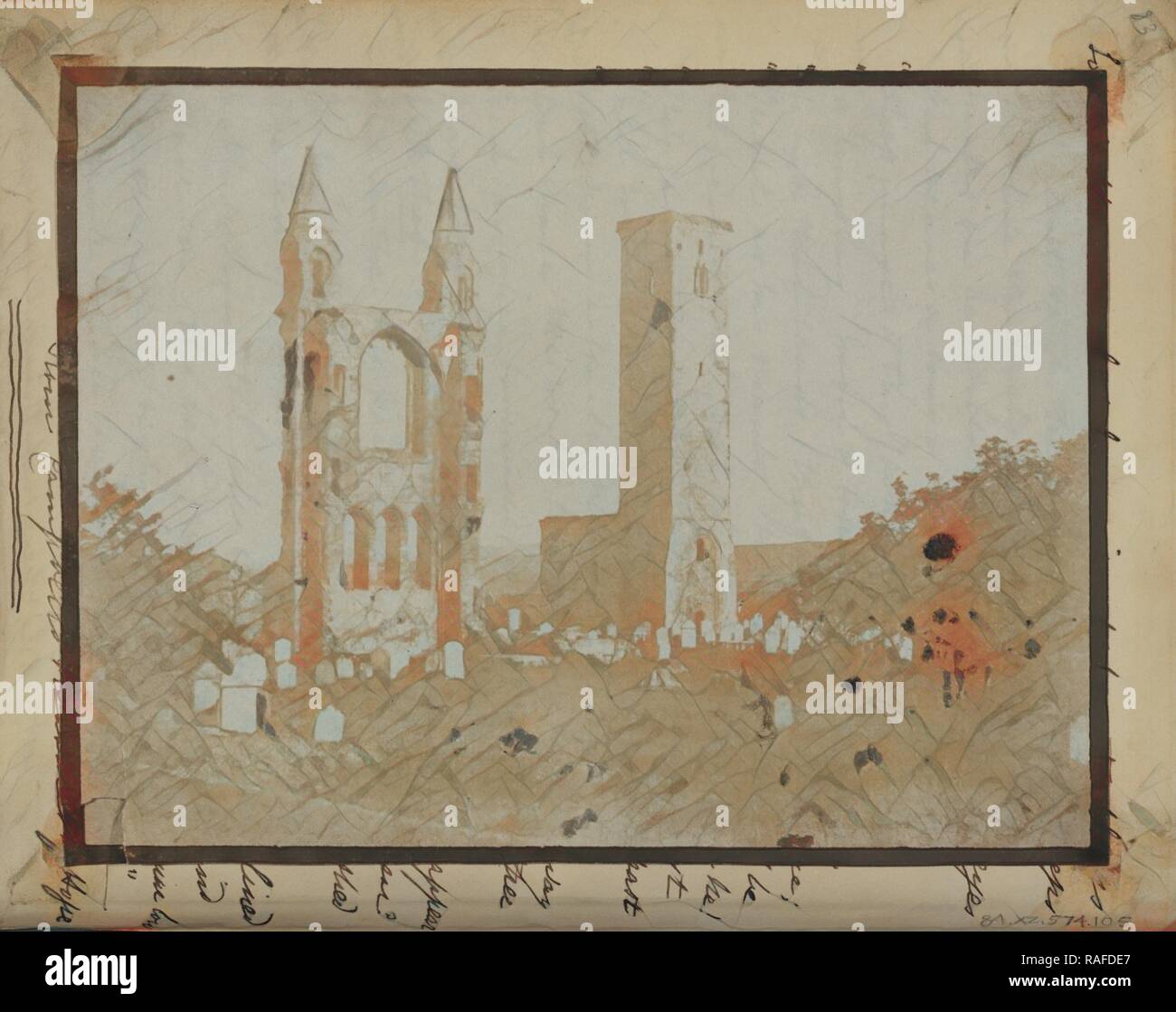 St. Regulus Tower and the East Gable of St. Andrews from the Northwest ...