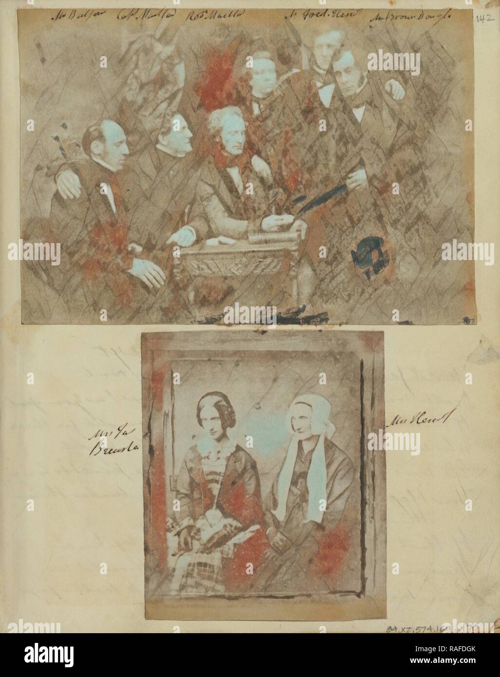 Group Portrait, Hill & Adamson (Scottish, active 1843 - 1848), 1843 ...