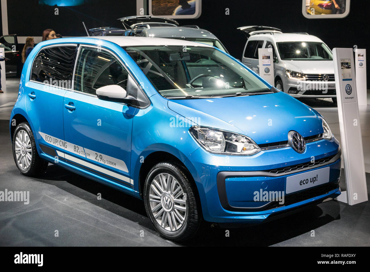 BRUSSELS - JAN 19, 2017: Volkswagen Eco Up car presented at the ...