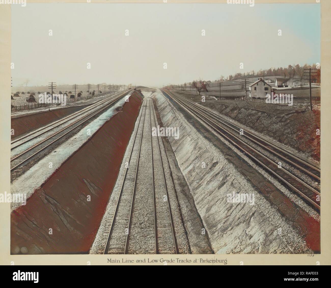 Main Line and Low Grade Tracks at Parkersburg, William H. Rau (American ...