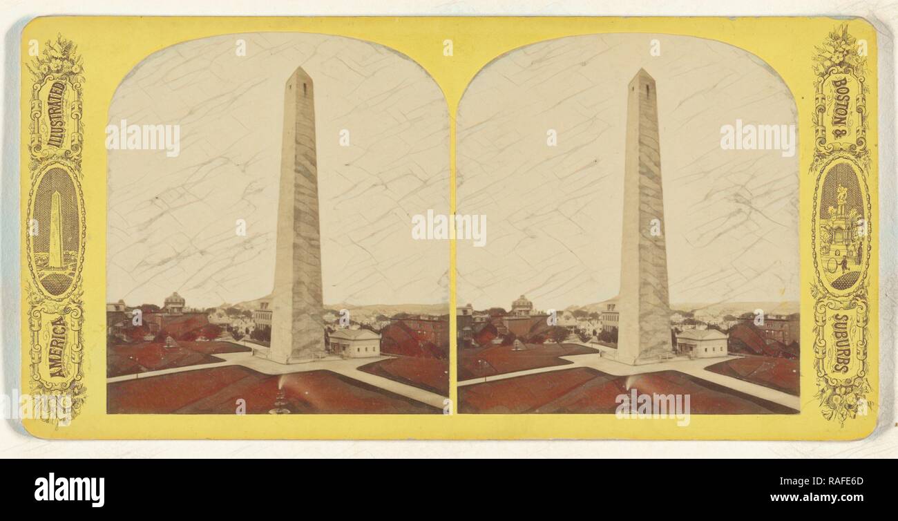 Bunker Hill Monument, American, about 1870 - 1880, Albumen silver print ...