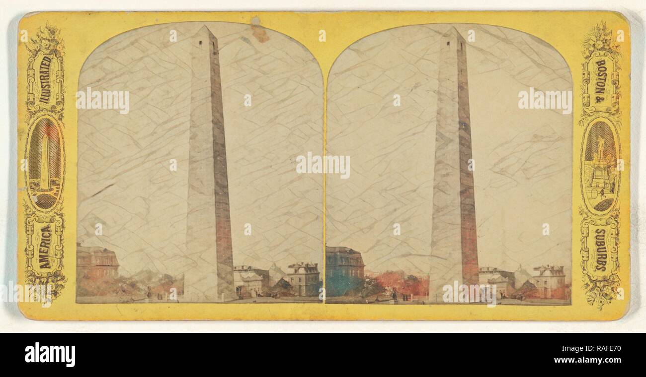 Bunker Hill Monument, American, about 1870 - 1880, Albumen silver print ...