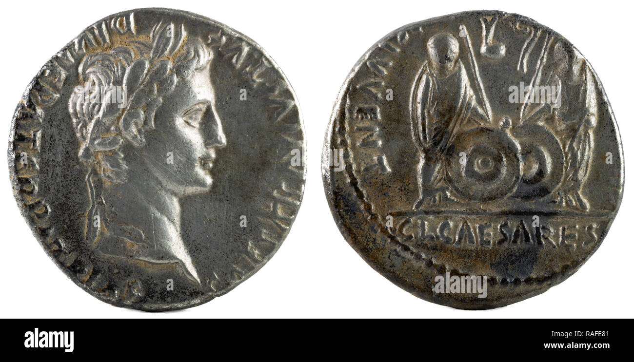 Silver coin augustus hi-res stock photography and images - Alamy