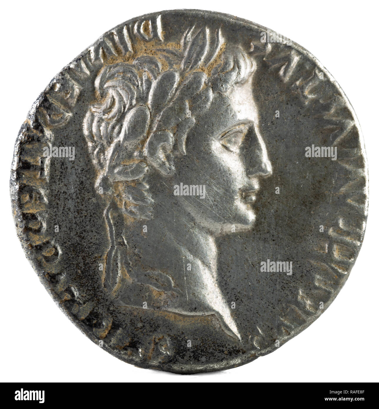 Silver coin augustus hi-res stock photography and images - Alamy