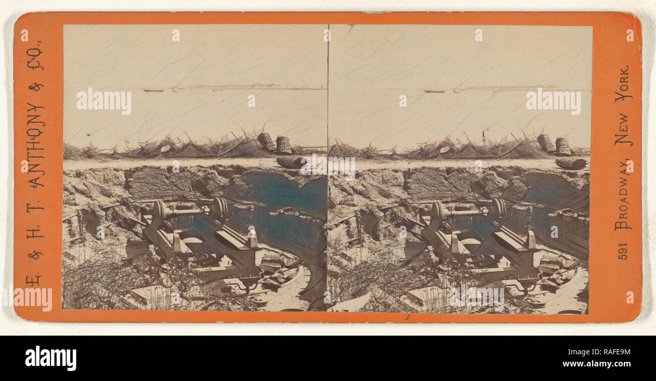 Wreck of the large Blakely Gun, on the Battery, Charleston, S.C, Edward ...