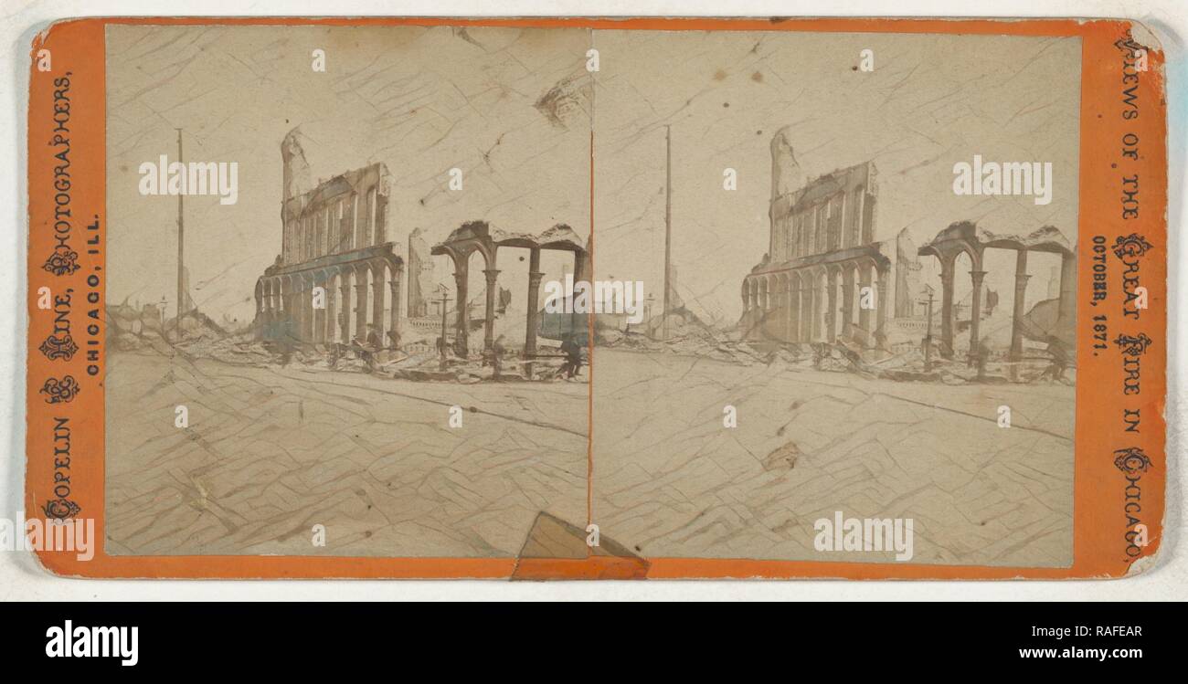 Great Fire in Chicago, October 9th, 1871. ruins, Copelin & Hine ...