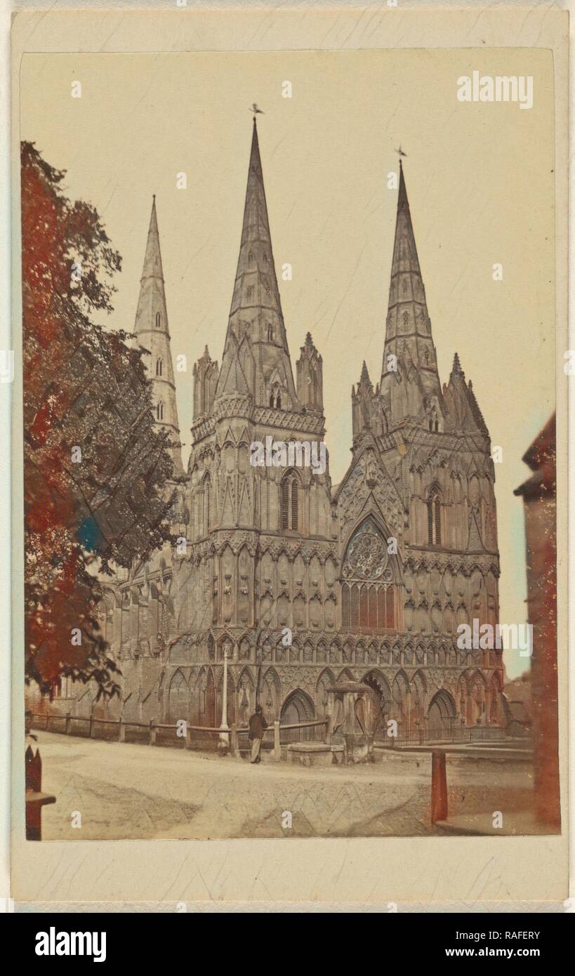 Lichfield Cathderal. West Front, British, November 7, 1865, Albumen ...